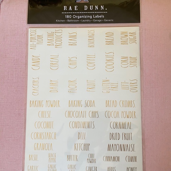 Rae Dunn | Storage & Organization | Rae Dunn Organization Labels | Poshmark